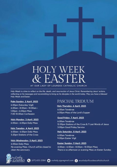 HOLY WEEK & EASTER schedule